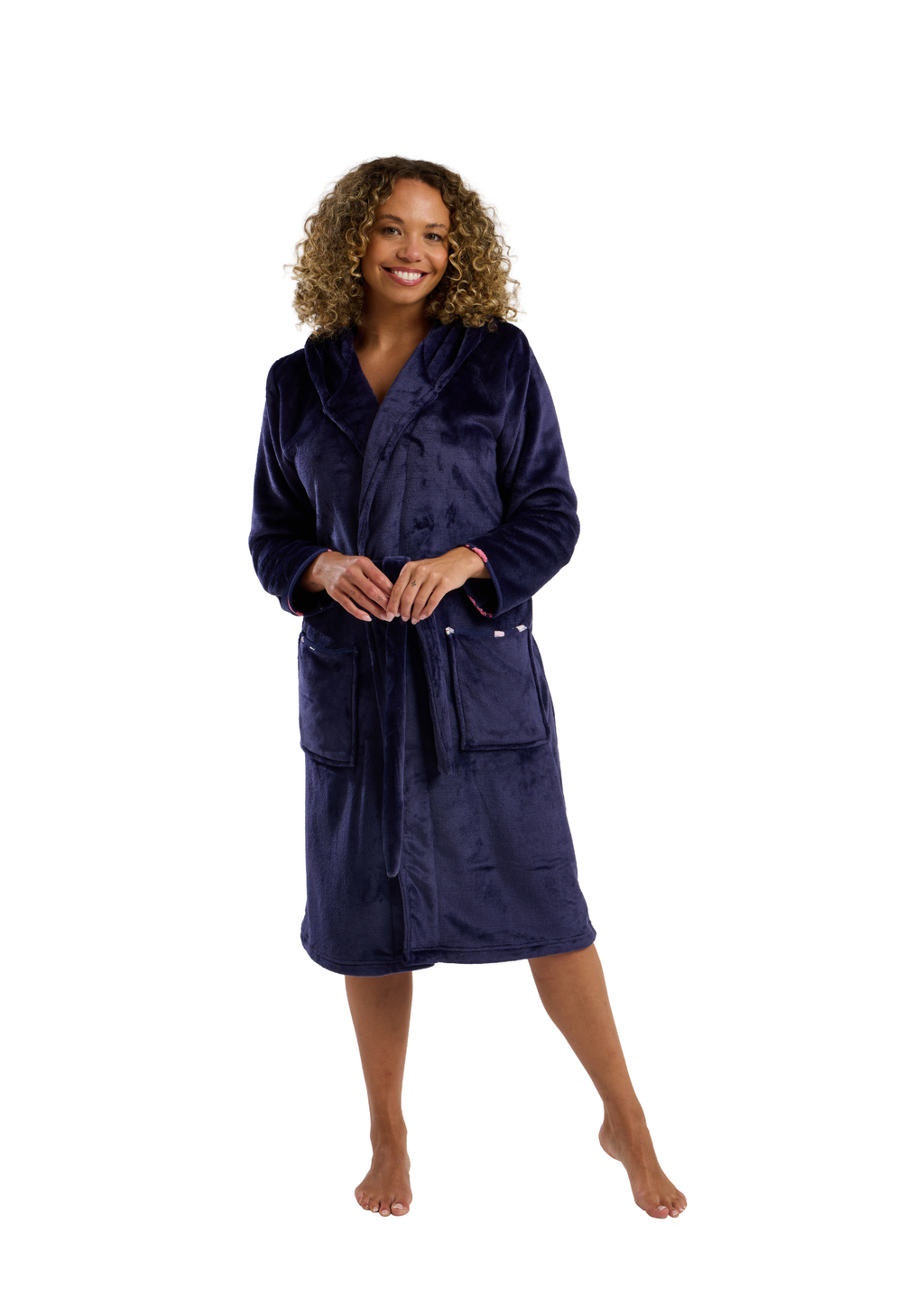 Fleece Hooded Robe | Marsylka Women's Robe – Brodie Countryfare