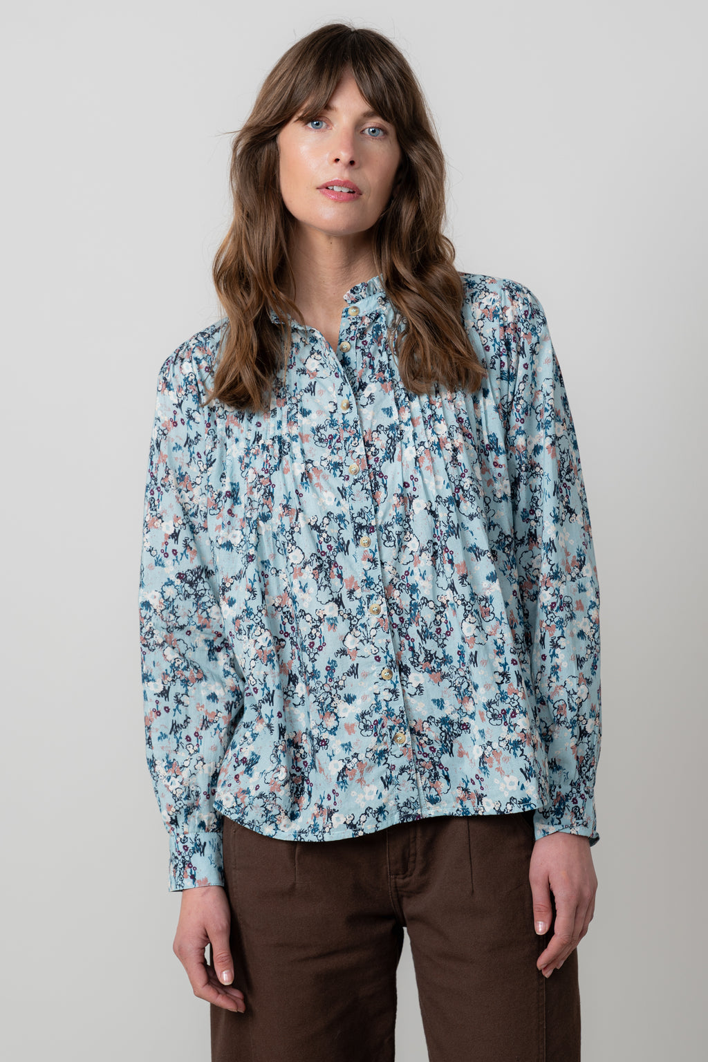 Flora Blouse Feather Ditsy | Lily & Me Women's Blouse – Brodie Countryfare